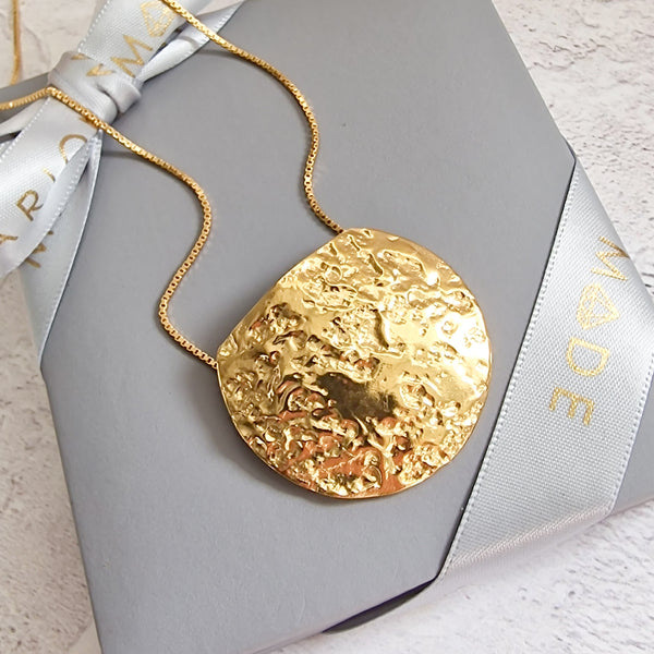 Silver Shield Necklace – Marion Made Jewellery